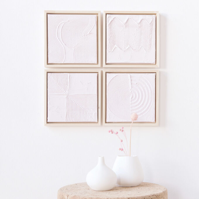 Strukturpaste auf Leinwand » 3D-Effekt mit Spachtel I idee.blog