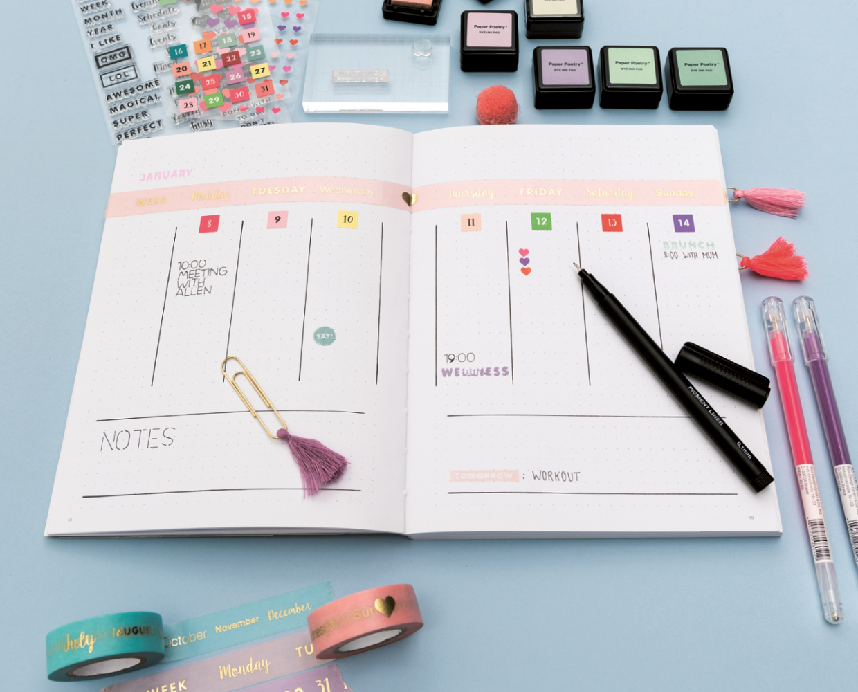 Bujo » Bullet Journal selber machen I idee.blog