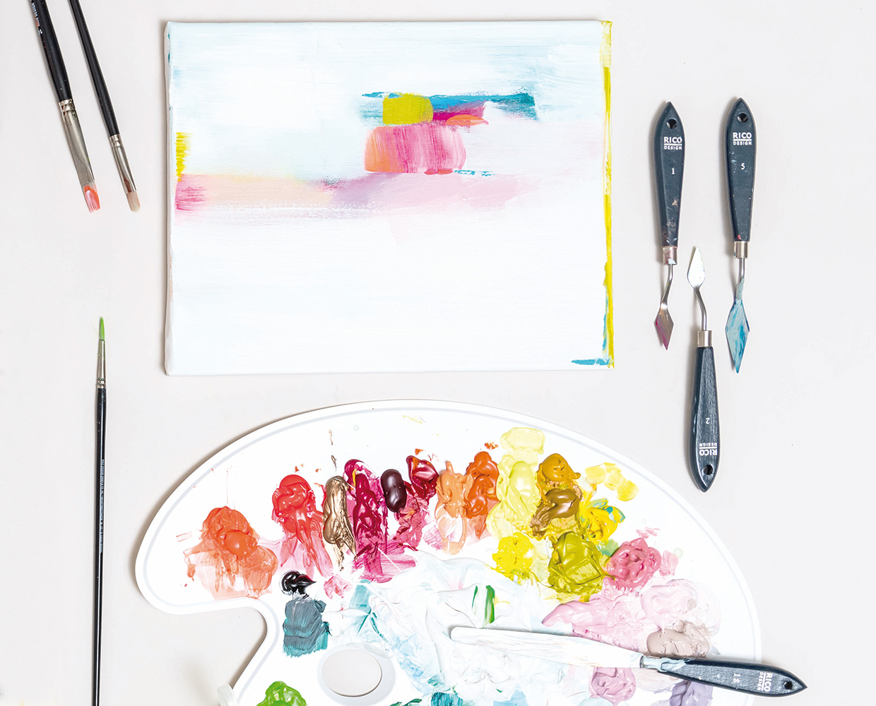 Abstrakt Malen » Acrylmalerei I idee.blog