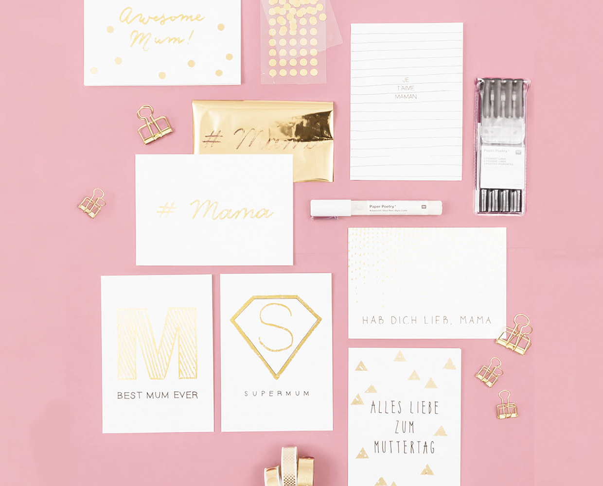 Muttertagskarte » Handlettering und liebe Worte I idee.blog