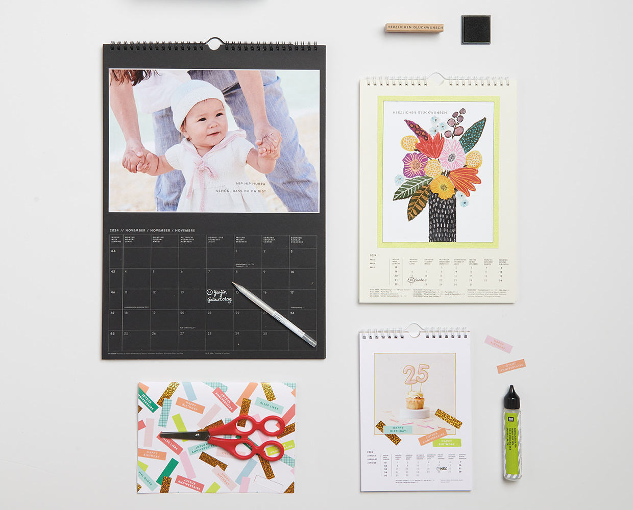 Kalender gestalten » Lettern, malen & verzieren I idee.blog